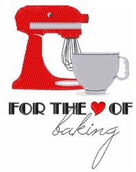 Love of Baking Embroidery Design | EmbroideryDesigns.com