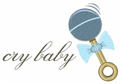 Cry Baby Embroidery Design | EmbroideryDesigns.com