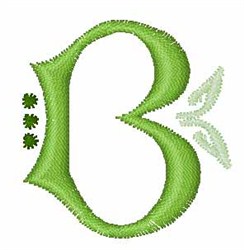 Irish B Embroidery Design | EmbroideryDesigns.com