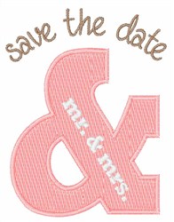 Save the Date Embroidery Design | EmbroideryDesigns.com