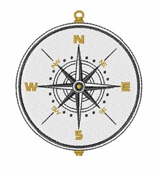 Compass Embroidery Design | EmbroideryDesigns.com
