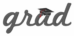 Grad Embroidery Design | EmbroideryDesigns.com