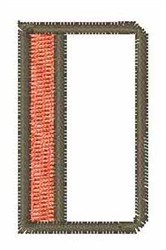 Color Block Font D Embroidery Design | EmbroideryDesigns.com