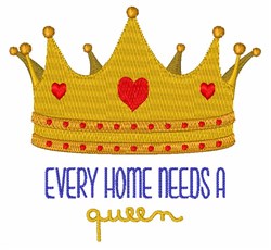 Queen Of Home Embroidery Design | EmbroideryDesigns.com