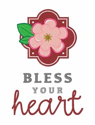 Floral Blessings Embroidery Design | EmbroideryDesigns.com