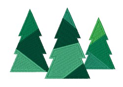 Geo Christmas Tree Embroidery Design | EmbroideryDesigns.com