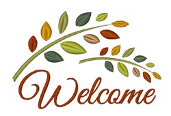 Welcome Embroidery Design | EmbroideryDesigns.com