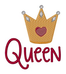Queen Embroidery Design | EmbroideryDesigns.com