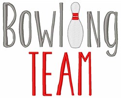 Bowling Team Embroidery Design | EmbroideryDesigns.com