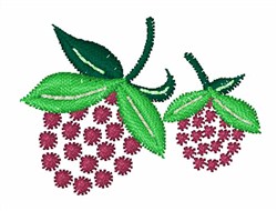 Raspberries Embroidery Design | EmbroideryDesigns.com