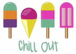 Chill Out Embroidery Design | EmbroideryDesigns.com