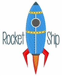 Rocket Ship Embroidery Design | EmbroideryDesigns.com