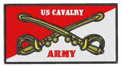 US Cavalry Insignia Embroidery Design | EmbroideryDesigns.com