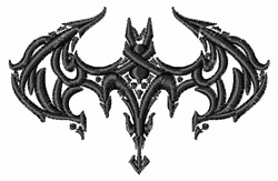 Bat Tattoo Embroidery Design | EmbroideryDesigns.com