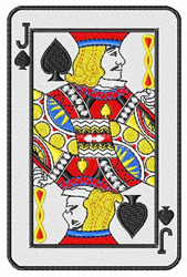 Jack Of Spades Embroidery Design | EmbroideryDesigns.com