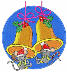 Christmas Mice Embroidery Design | EmbroideryDesigns.com