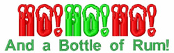 Bottle Of Rum Embroidery Design | EmbroideryDesigns.com
