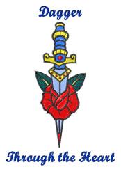Dagger Embroidery Design | EmbroideryDesigns.com
