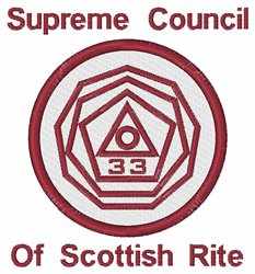 Supreme Council Embroidery Design | EmbroideryDesigns.com