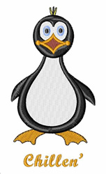 Chillin Embroidery Design | EmbroideryDesigns.com