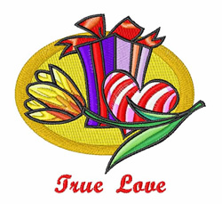 Free True Love Embroidery Design | EmbroideryDesigns.com