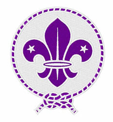 Scout Emblem Embroidery Design | EmbroideryDesigns.com