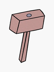 Mallet Embroidery Design | EmbroideryDesigns.com