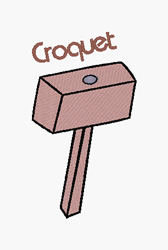 Free Croquet Embroidery Design | EmbroideryDesigns.com