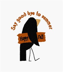 Say Goodbye Embroidery Design | EmbroideryDesigns.com