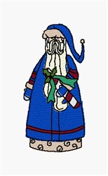 Old Fashioned Santa Embroidery Design | EmbroideryDesigns.com