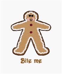 Bite Me Embroidery Design | EmbroideryDesigns.com