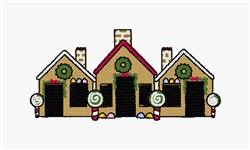 Village en Pain d'épices Design de broderie | EmbroideryDesigns.fr