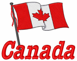 Canadian Flag Embroidery Design | EmbroideryDesigns.com