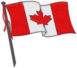 Canadian Flag Embroidery Design | EmbroideryDesigns.com