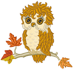 Wise Owl Embroidery Design | EmbroideryDesigns.com
