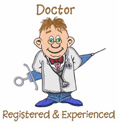 Doctor Embroidery Design | EmbroideryDesigns.com