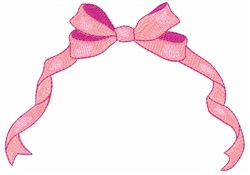 Big Ribbon Embroidery Design | EmbroideryDesigns.com