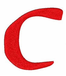 Calligraphy Font C Embroidery Design | EmbroideryDesigns.com