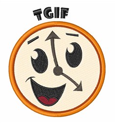 TGIF Time Embroidery Design | EmbroideryDesigns.com
