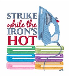 Strike The Hot Iron Embroidery Design | EmbroideryDesigns.com