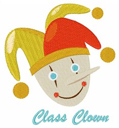 Class Clown Embroidery Design | EmbroideryDesigns.com