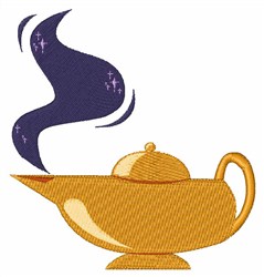 Genie Lamp Embroidery Design | EmbroideryDesigns.com