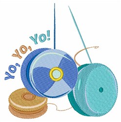 Yo Yo Yo! Embroidery Design | EmbroideryDesigns.com
