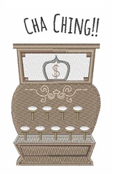 Cha Ching! Embroidery Design | EmbroideryDesigns.com