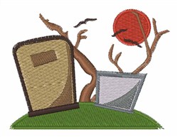 Graveyard Embroidery Design | EmbroideryDesigns.com