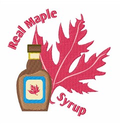 Real Maple Syrup Embroidery Design | EmbroideryDesigns.com