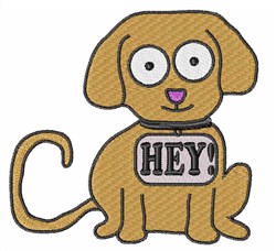 Hey Puppy Embroidery Design | EmbroideryDesigns.com