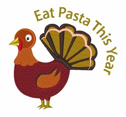 Free Eat Pasta Embroidery Design | EmbroideryDesigns.com
