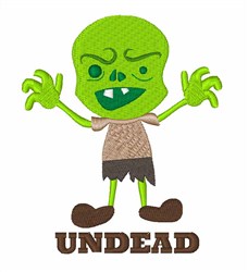 Undead Monster Embroidery Design | EmbroideryDesigns.com