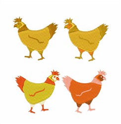 Chicken Hen Embroidery Design | EmbroideryDesigns.com